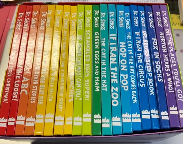 RARE SET OF mini 20 Dr Seuss hardcovers: 3 out of print £190.01 ...