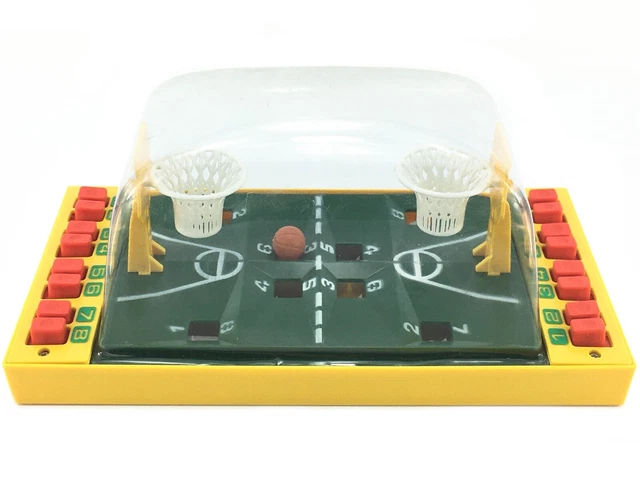 VINTAGE BASKETBALL GAME Playwell Bubble Finger Operated Shooting Table ...