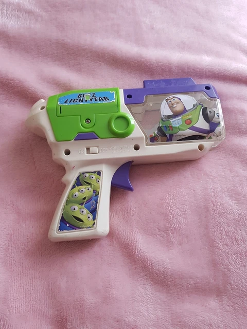 DISNEY PIXAR BUZZ lightyear laser blast gun lights up sounds blaster ...