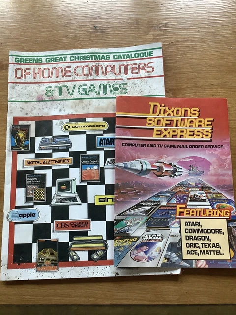 2 VINTAGE COMPUTER Catalogues Do one Software Express & Greens For ...