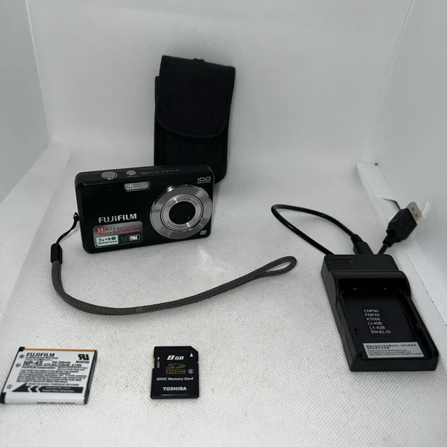 FUJIFILM DIGITAL CAMERA FinePix J25 fd 10.0MP Tested+ Battery, Charger ...