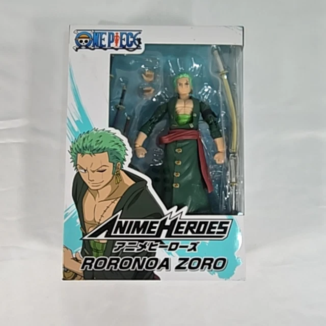 ONE PIECE ANIME Heroes Roronoa Zoro Action Figure Bandai Collectable ...