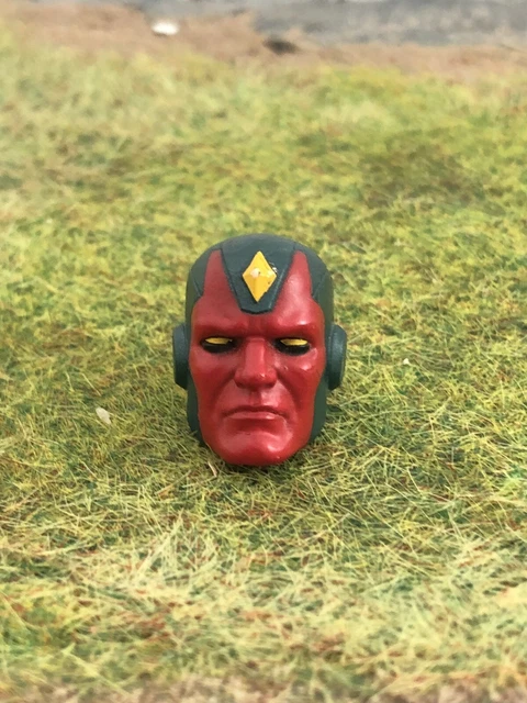 MARVEL LEGENDS VISION Avengers Head kitbash fodder spares parts lot ...
