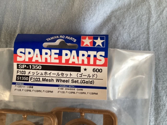 TAMIYA SP PARTS SP.1350 F103 Mesh Wheel Set (Gold) 51350 £16.15 ...