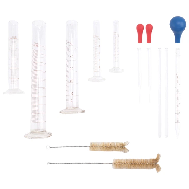 GRADUATED CYLINDER SET,BOROSILICATE Glass Measuring Cylinders in ...