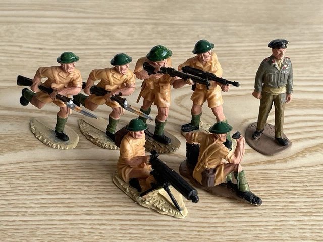 VINTAGE 1970S, TIMPO, WW2 British Eighth Army, 1/32 Scale Toy Soldiers ...