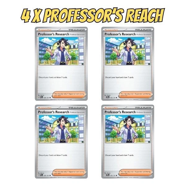 4 X NM Professor's Reach Sycamore 125/131 Prismatic Evolutions (PRE ...