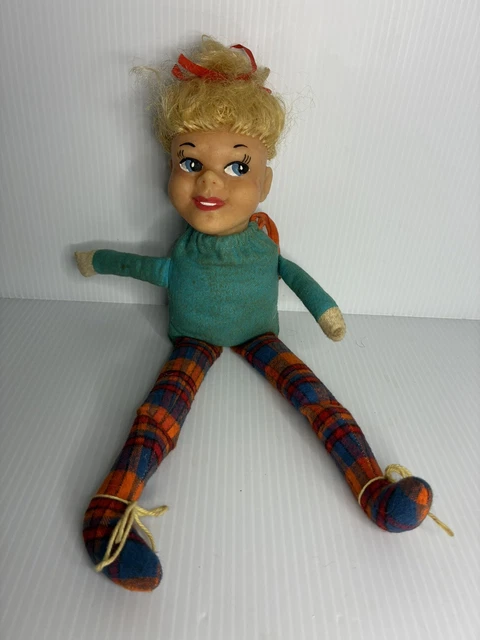 VINTAGE 60S DOLL Very Retro- Doris Day look - cloth body Cute and ...
