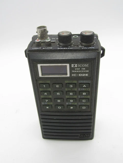 ICOM IC-02E 2M FM Handheld transceiver **spares only** Good SC-1025 ...