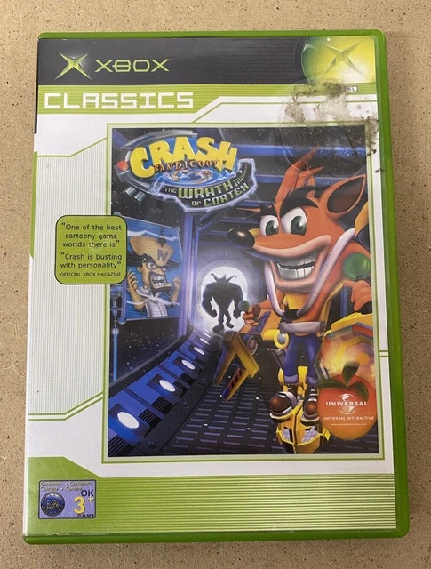 XBOX CRASH BANDICOOT Wrath of Cortex with manual classics original game ...
