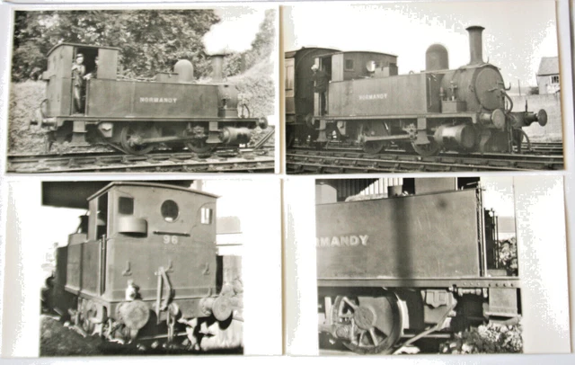 4 PHOTOS OF ex-LSWR class B4 0-4-0T No.96 ‘NORMANDY’ – 1949 at ...