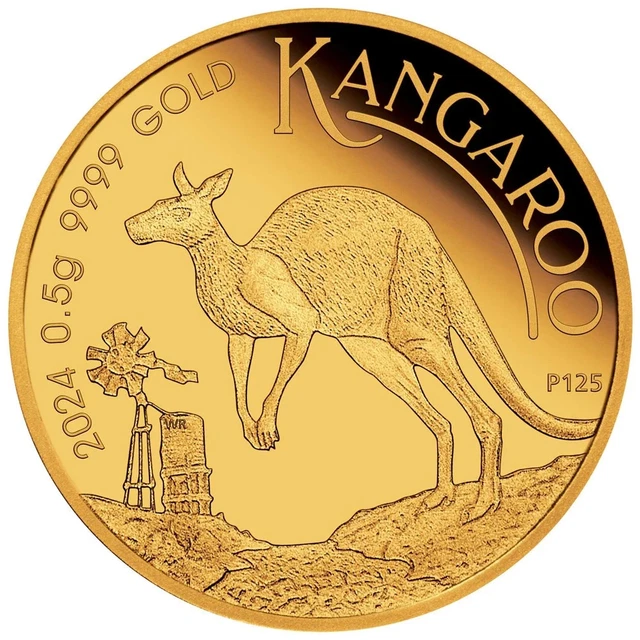 2024 $2 AUSTRALIAN Kangaroo 0.5g Gold Proof Coin in Card $189.99 ...