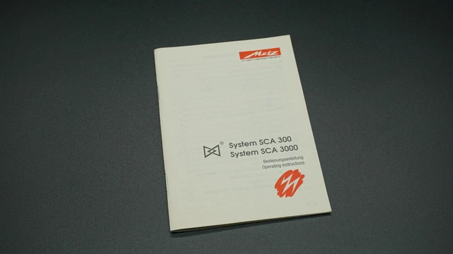 METZ SYSTEM SCA 300 / 3000 Anleitung / Bedienungsanleitung / Gebrauchsanweisung EUR 9,99 ...