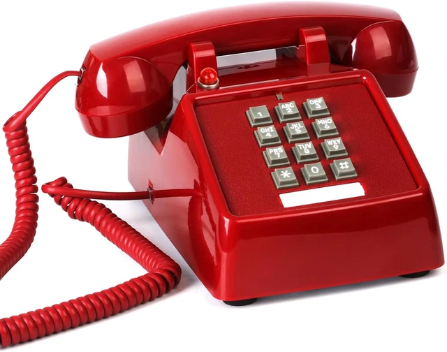 TELÉFONO FIJO RETRO 2500, analógico, con timbre mecánico, vintage, para ...