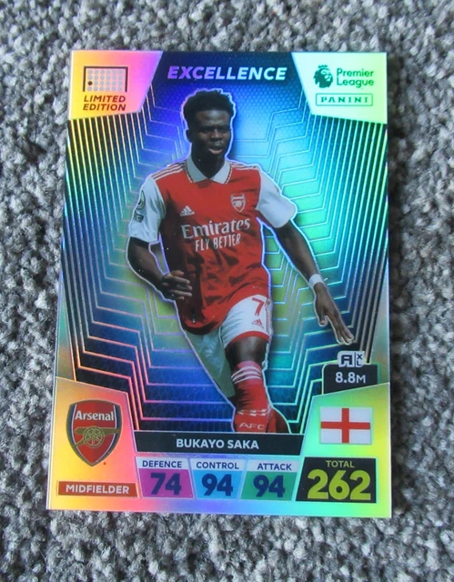 BUKAYO SAKA ARSENAL Premier League 2023 Panini Adrenalyn Xl Le ...