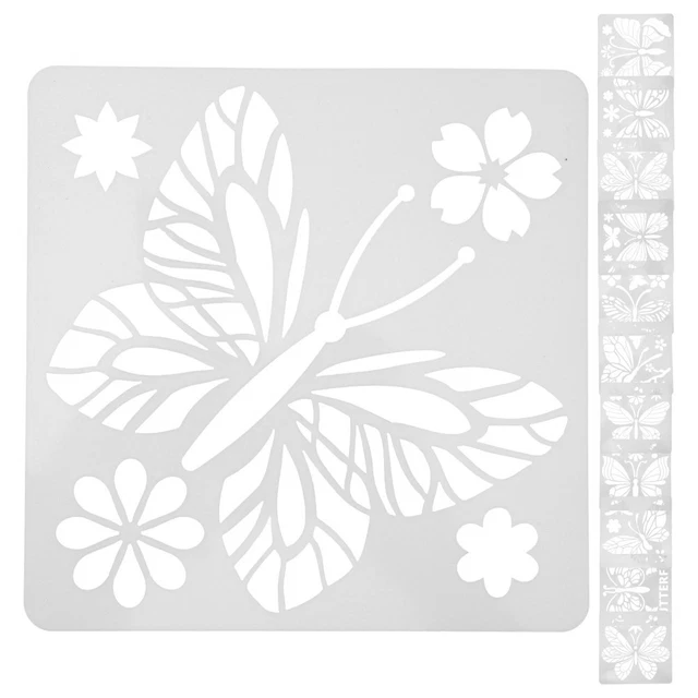 75 PCS WALL Painting Butterflies Templates Hollow Drawing Stencil for ...