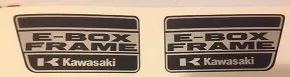 KAWASAKI ZXR750 ZXR750H Zxr750H1 Zxr750H2 E-Box Frame Warning Decal X 2 ...