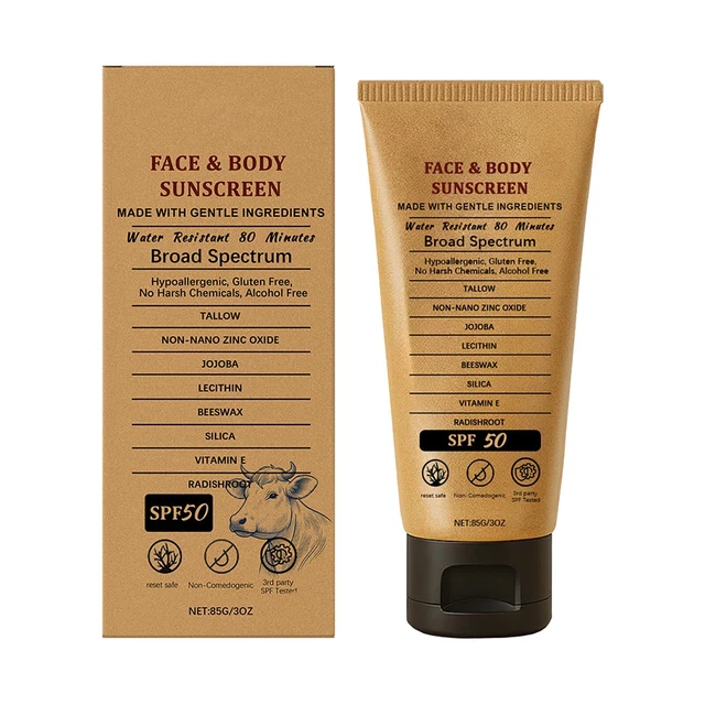 1/2/3/4X SKY AND Sol Be'ef Ta'llow Sunscreen SPF 50+ PA+++ Face Sun Repairs 85ml £6.62 - PicClick UK