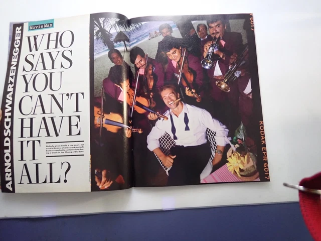 US MAGAZINE JULY 14, 1986 Arnold Schwarzenegger Michael Caine Connie ...