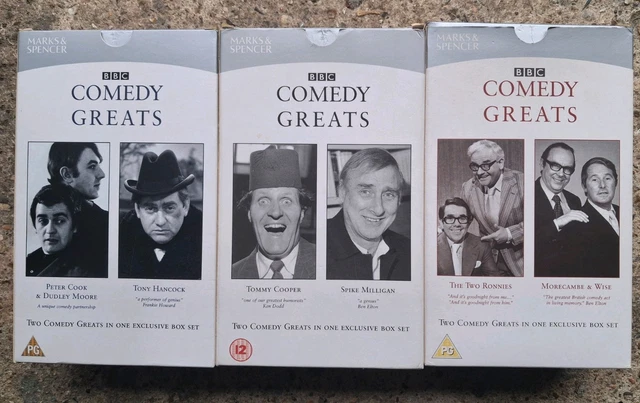 COMEDY GREATS - 3 VHS Box Sets £4.91 - PicClick UK