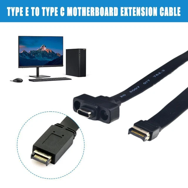 USB3.1 BAFFLE CABLE TYPE-E to type-C front short cable K8M1 £6.84 ...