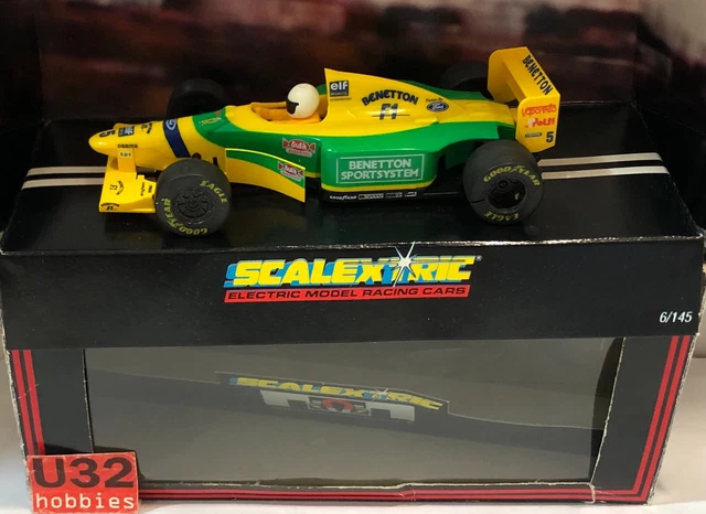 SLOT CAR SCX Scalextric C-142 Benetton Ford B192 #5 F1 1992 Michael ...
