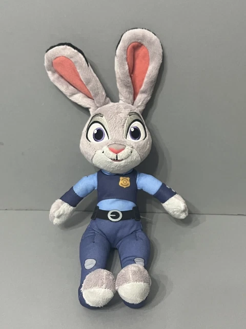 DISNEY STORE ZOOTOPIA Plush Toy Officer Rabbit Judy Hopps Police ...
