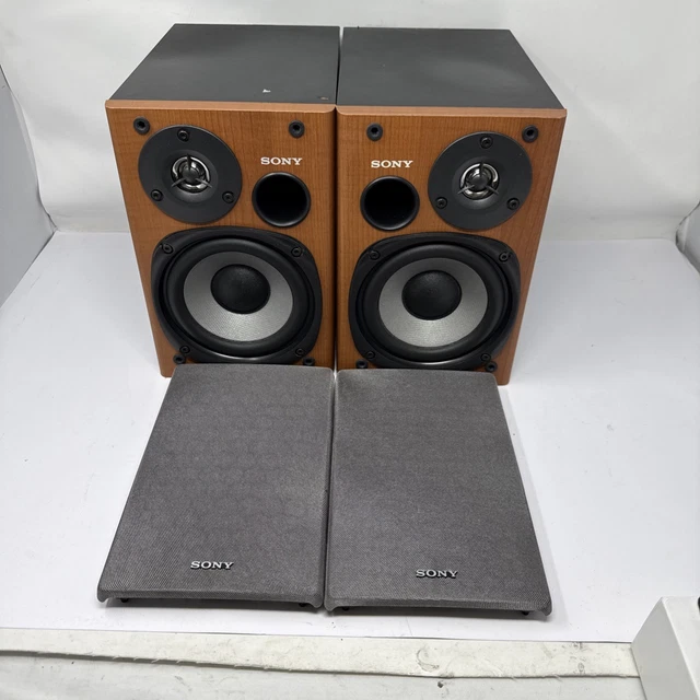 PAIR OF SONY Bookshelf Speakers £29.99 - PicClick UK