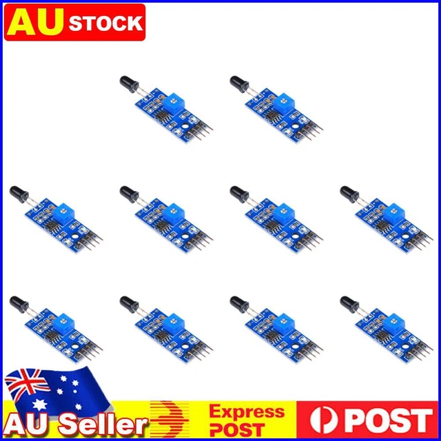 4 PIN IR Flame Detection Sensor Module 3.3V-5V Accessories for Arduino ...