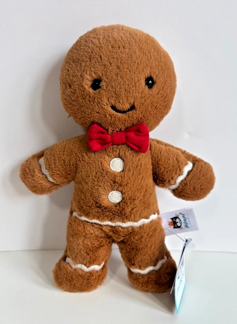 JELLYCAT JOLLY GINGERBREAD Fred Soft Toy Original Size £21.52 - PicClick UK