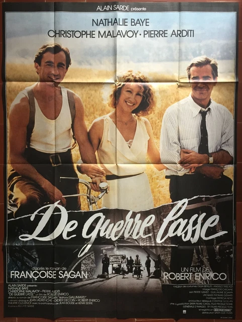POSTER DI GUERRA LASSE Robert Enrico NATHALIE BAYE Christophe Malavoy ...