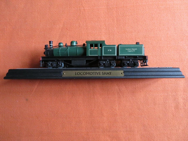 JOUET TRAIN LOCOMOTIVE miniature Collection ATLAS Rail HO SHAY Objet de ...