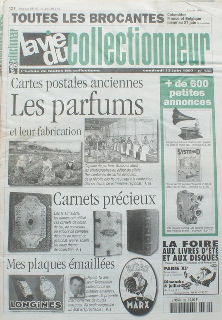007249 - LA vie du collectionneur - Numéro 182 du 13 Juin 1997 ...