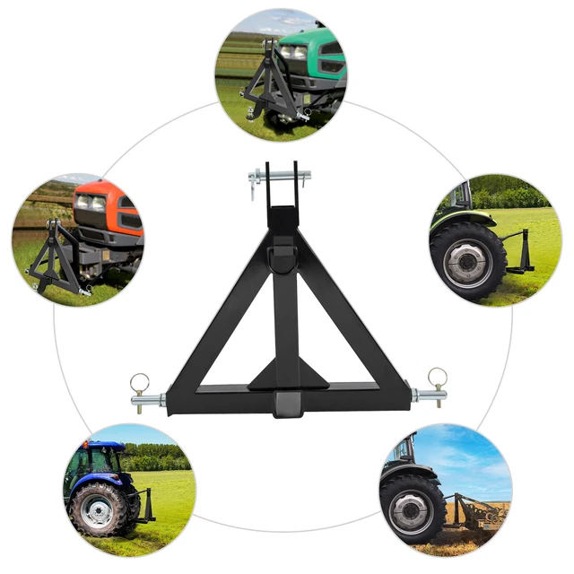 3 POINT LINKAGE TOW HITCH - Compact Tractor Mounted Towing Cat 1 ...