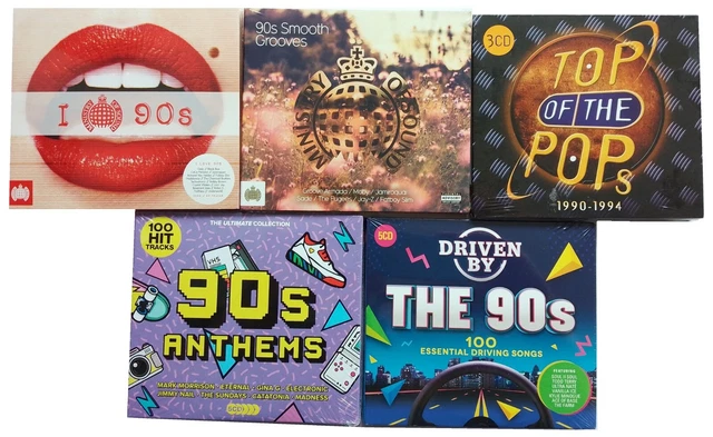 5 X 90S 1990s NINETIES COMPILATION CD ALBUMS BOX SETS BUNDLE (19 DISCS ...