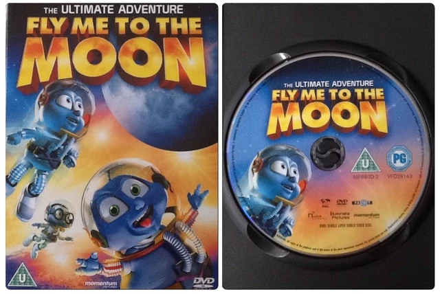 FLY ME TO the Moon DVD CGI cartoon animated movie Astronaut Flies in ...
