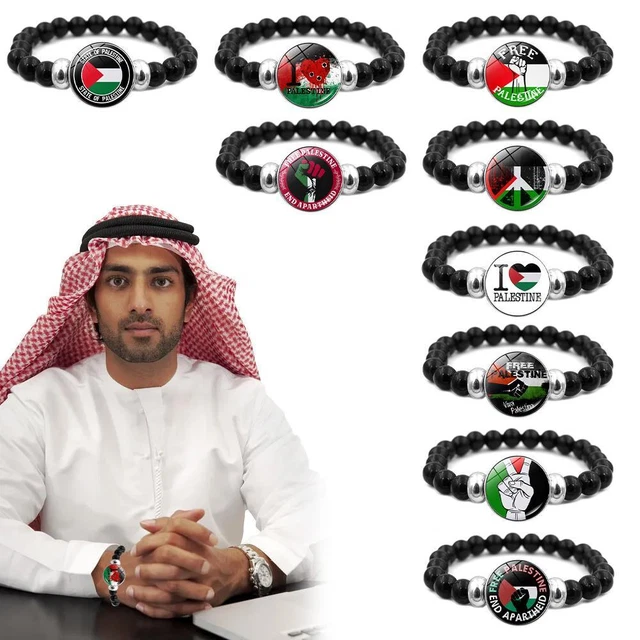 FREE PALESTINE WRIST Band_Bracelet Palestinian flag PLO-Gaza NEW Q0T0 £ ...