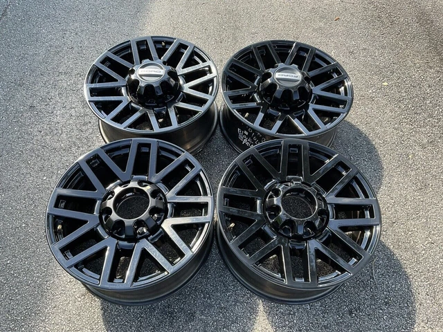 20& FORD F250 F350 Factory Wheels Rims Black Fx4 Caps $1,450.00 - PicClick