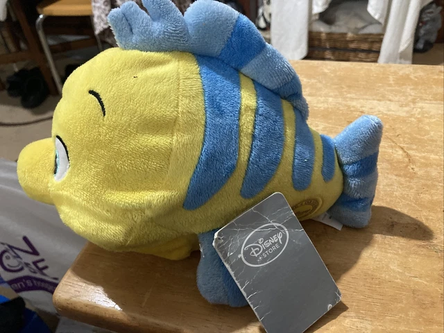 DISNEYLAND PARIS FLOUNDER Fish Little Mermaid plush Soft Toy New With ...