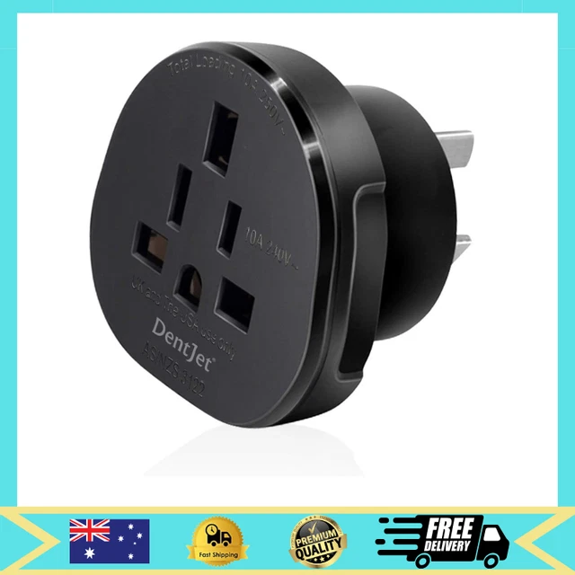 SAA UNIVERSAL AUSTRALIA Travel Power Plug Adapter Convert to 3Pin US/EU ...