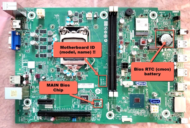 BIOS CHIP FOR HP Pavilion Desktop - TP01-1034ng For Motherboard: BAKER ...