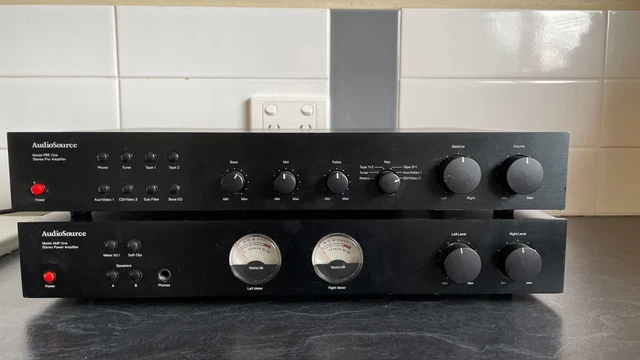 AUDIOSOURCE AMP ONE Stereo Power Amplifier and PRE One Stereo ...