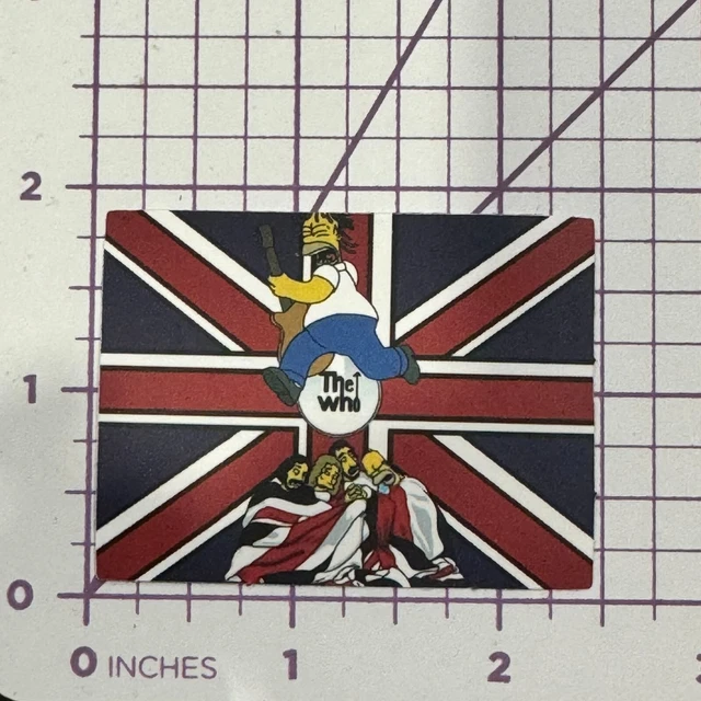 SIMPSONS CLIMBING THE Who Uk Rock Band Flag Logo Vinyl Decal Sticker ...