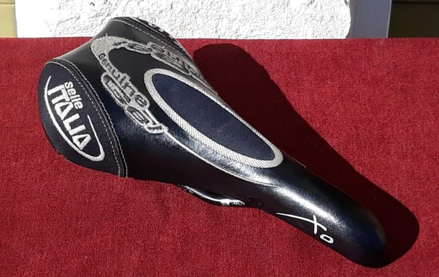 SELLE ITALIA XO Genuine Gel Saddle Leather Fec-Alloy Italy Vintage No ...