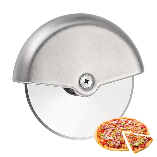 STAINLESS STEEL PIZZA Wheel Cutter Large Blade Slicer Chopper Kitchen ...