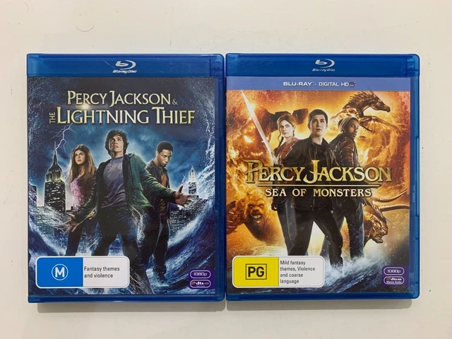 PERCY JACKSON BLU-RAY Double Set The Lightning Thief + Sea of Monsters ...