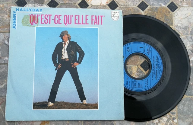 JOHNNY HALLYDAY, QU'EST-CE qu'elle fait / a partir de maintenant, SP - 45 tours EUR 4,00 ...