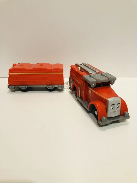 THOMAS TRACKMASTER FLYNN train with original Fire Rescue Truck. Old ...