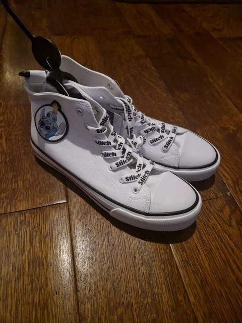 DISNEY LILO AND Stitch high top canvas trainers Primark size UK Size 5 ...