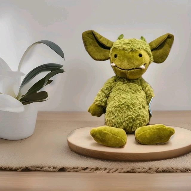 JELLYCAT GRIZZO GREMLIN Soft Plush Gremlin Toy Green Monster New With ...